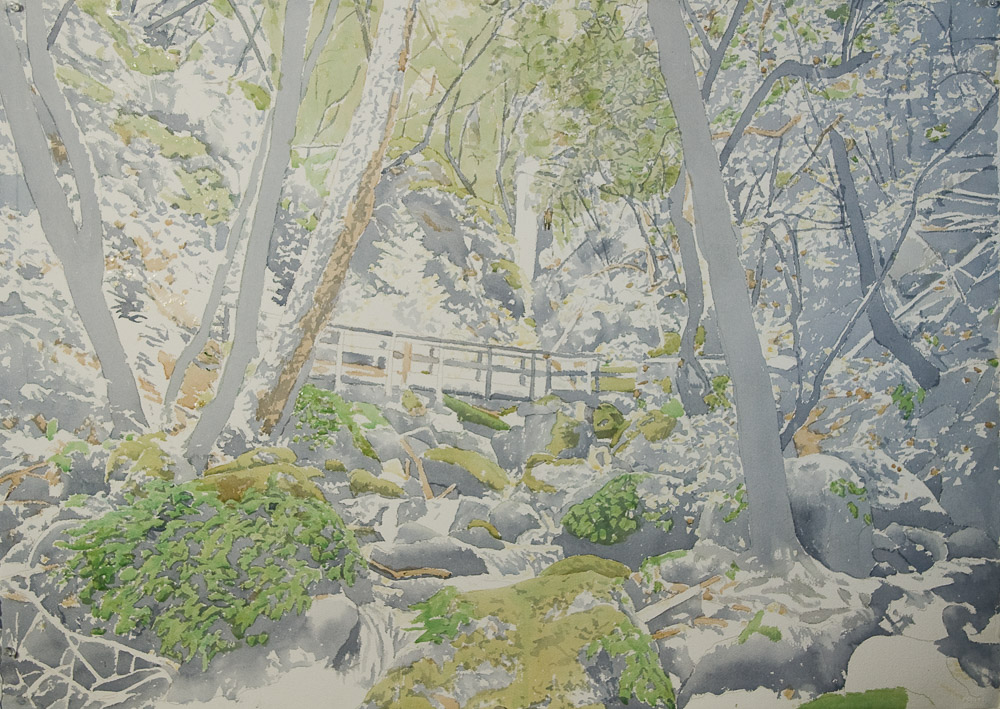 Cataract Bridge April 2009 29″ x 41″ – Jonathan Keeton Artist Blog